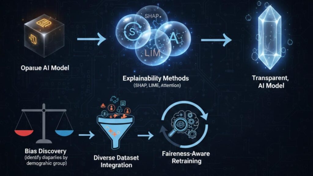 Explainable AI Models Reduce Algorithmic Bias in Healthcare